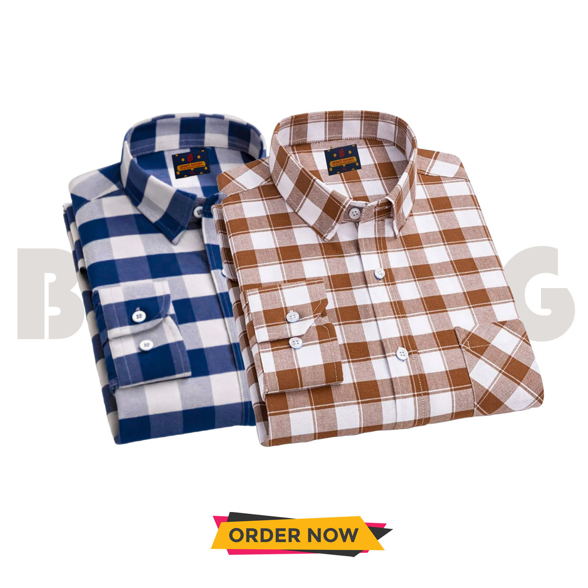 Men's Full Sleeve Check Shirt (Combo) || 1156