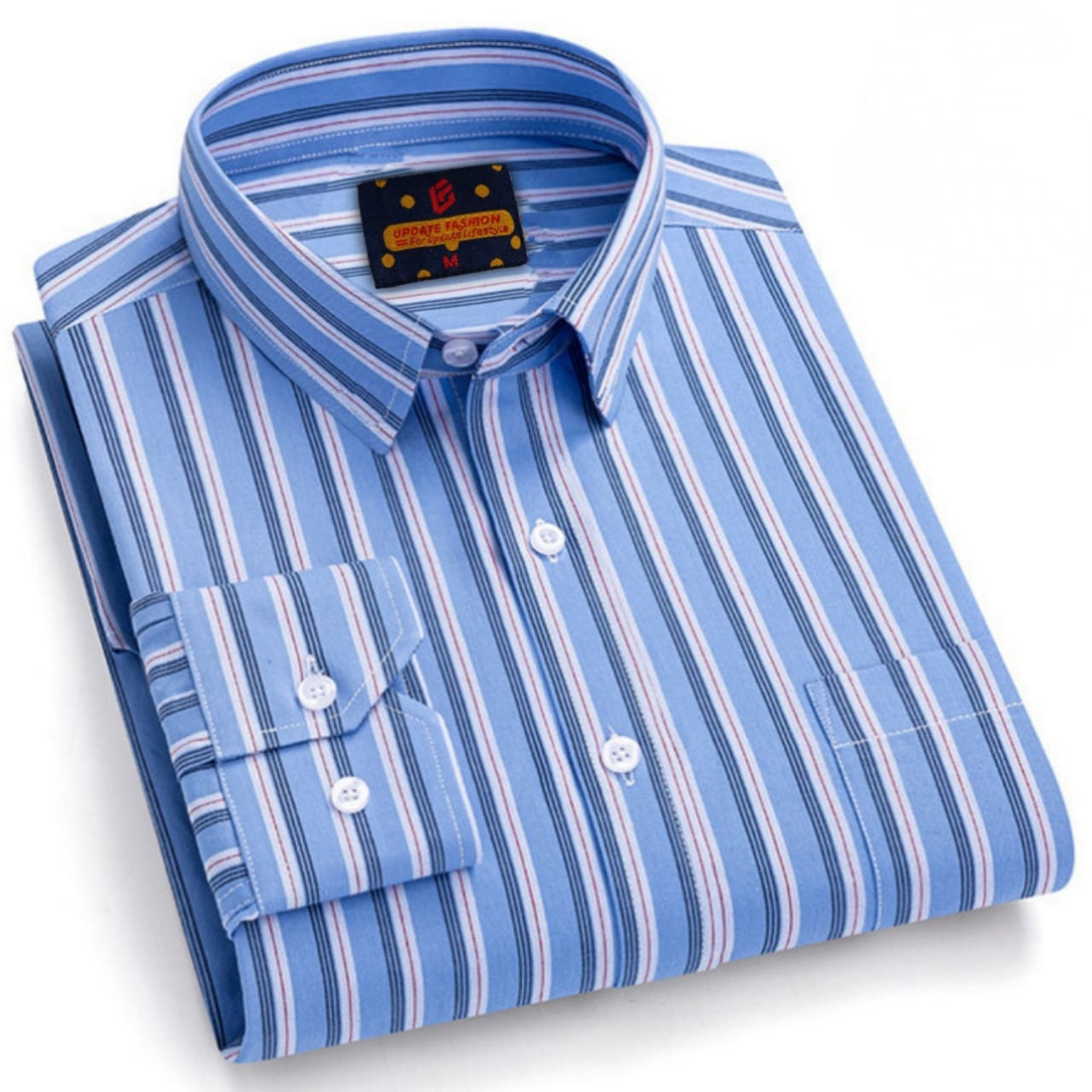 Men's Full Sleeve Formal striped Shirt || 1399